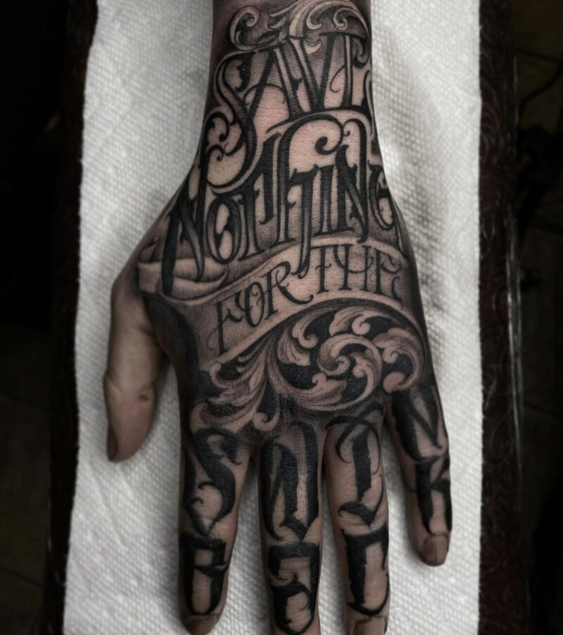 Lettering Tattoos, when a message become a work of art! - Tattoo Life