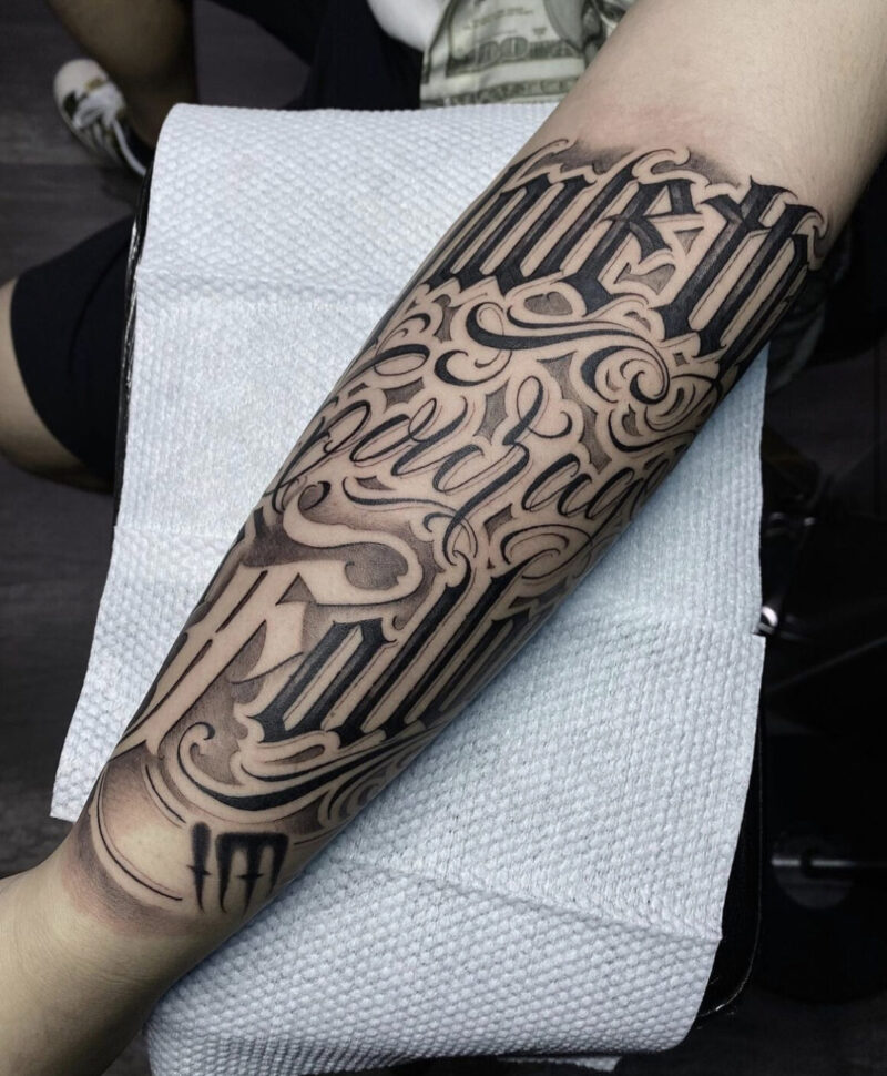 Lettering Tattoos, when a message become a work of art! - Tattoo Life