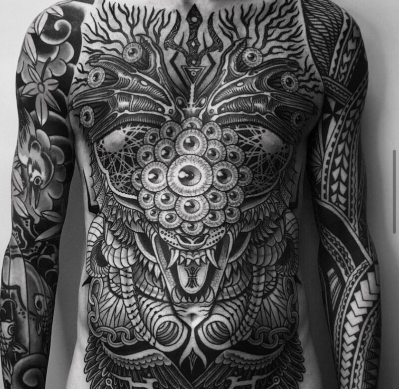 Front Piece Tattoo Gallery - Tattoo Life