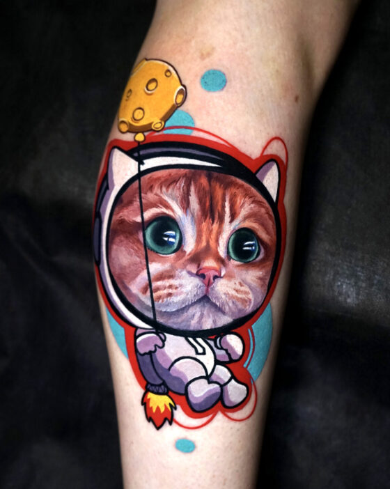 The bright, cheerful and charismatic tattoo artist Daria Pirojenco ...