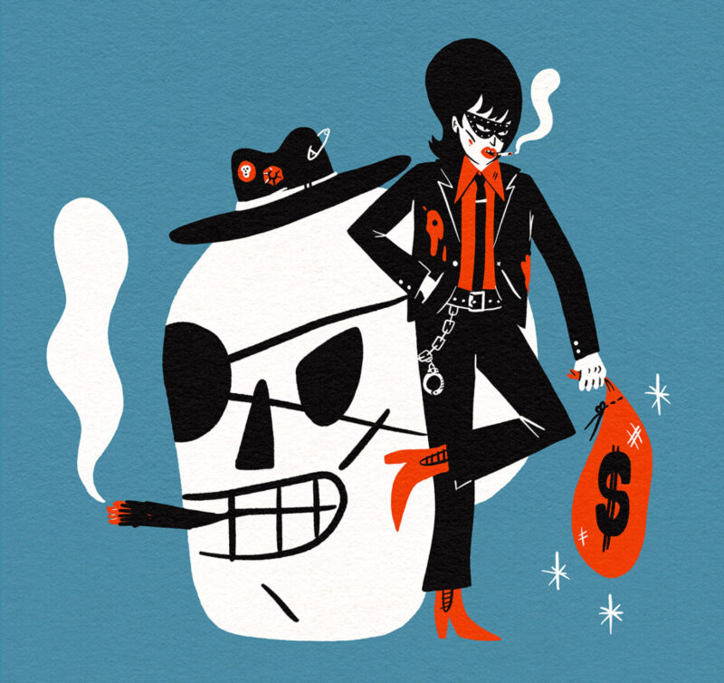 Skulls, spikes and spooky babes: the illustrations of Pippa Toole ...