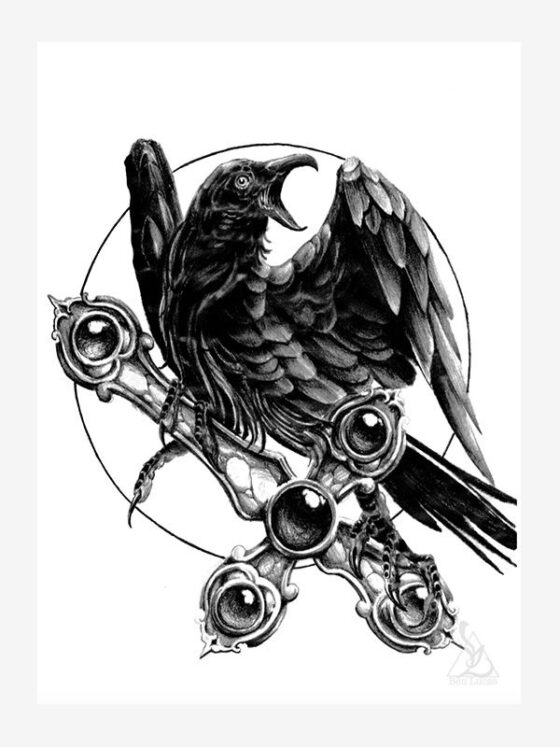 The Crow and its wealth of cultural and symbolic imagery in tattoos ...