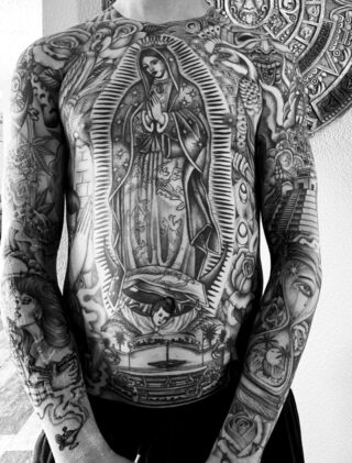The power of fine line in the Chicano Tattoo style - Tattoo Life