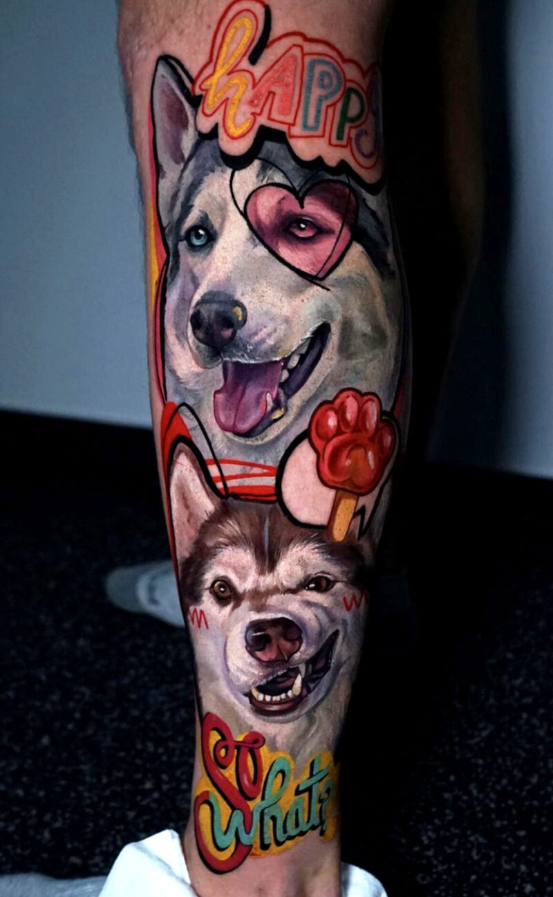 A tribute to dogs and their imagery in tattoo - Tattoo Life