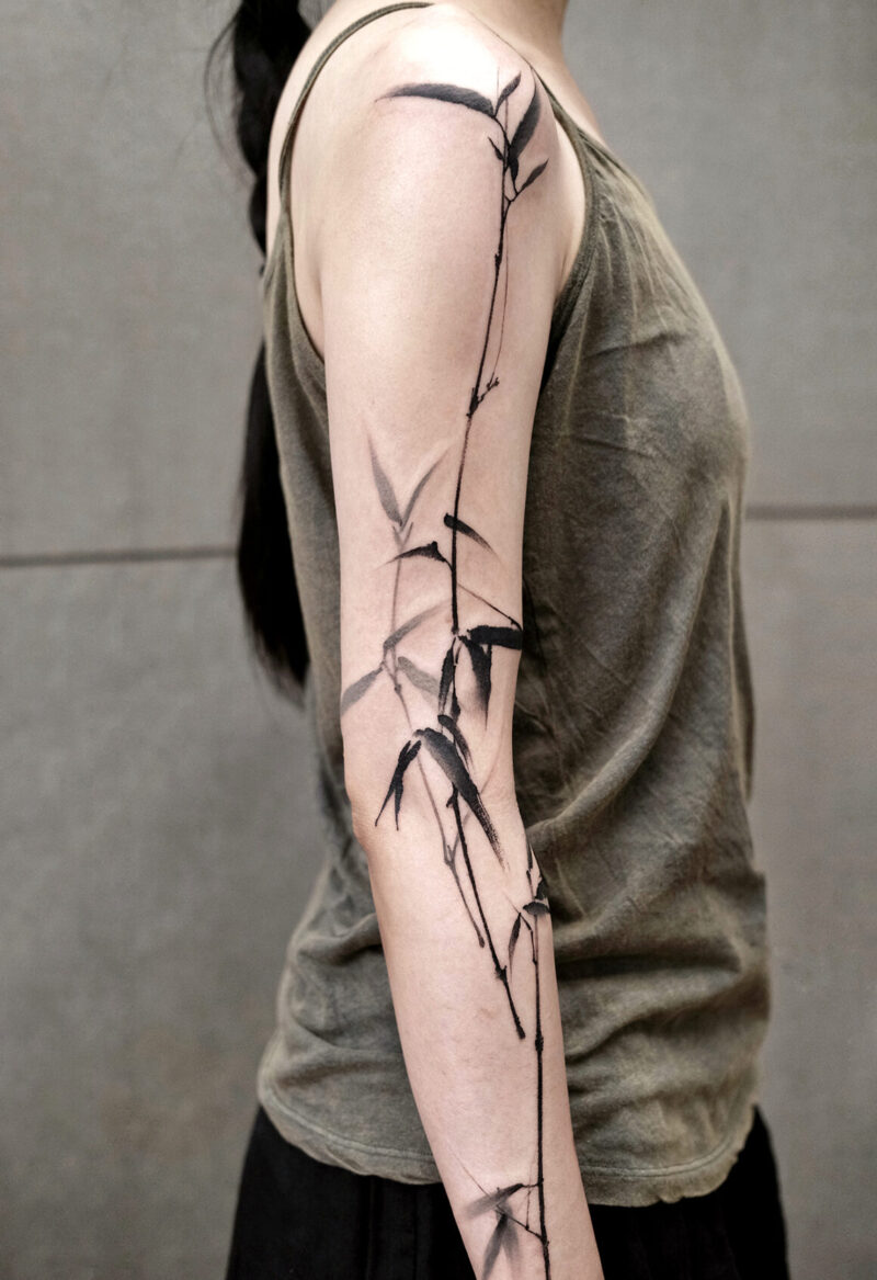 Chen Jie, the skin merged in Chinese ink art - Tattoo Life