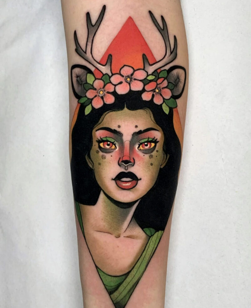 Tattoo gallery: Female faces in all the best-loved styles of tattoo ...