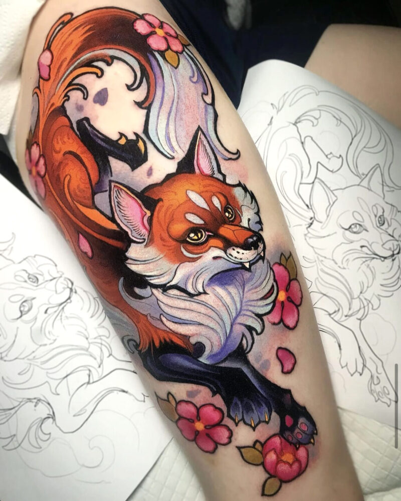 Neo Traditional animal tattoos - Tattoo Life