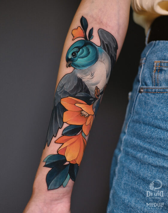 Full color tattoos by Russian tattoo artist Tania Tkachenko - Tattoo Life