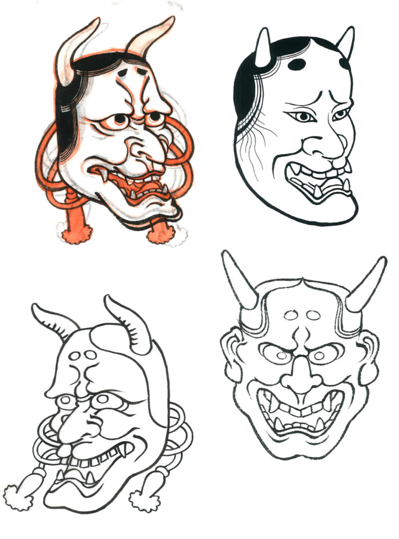 Japanese Masks by Ichibay - Tattoo Life
