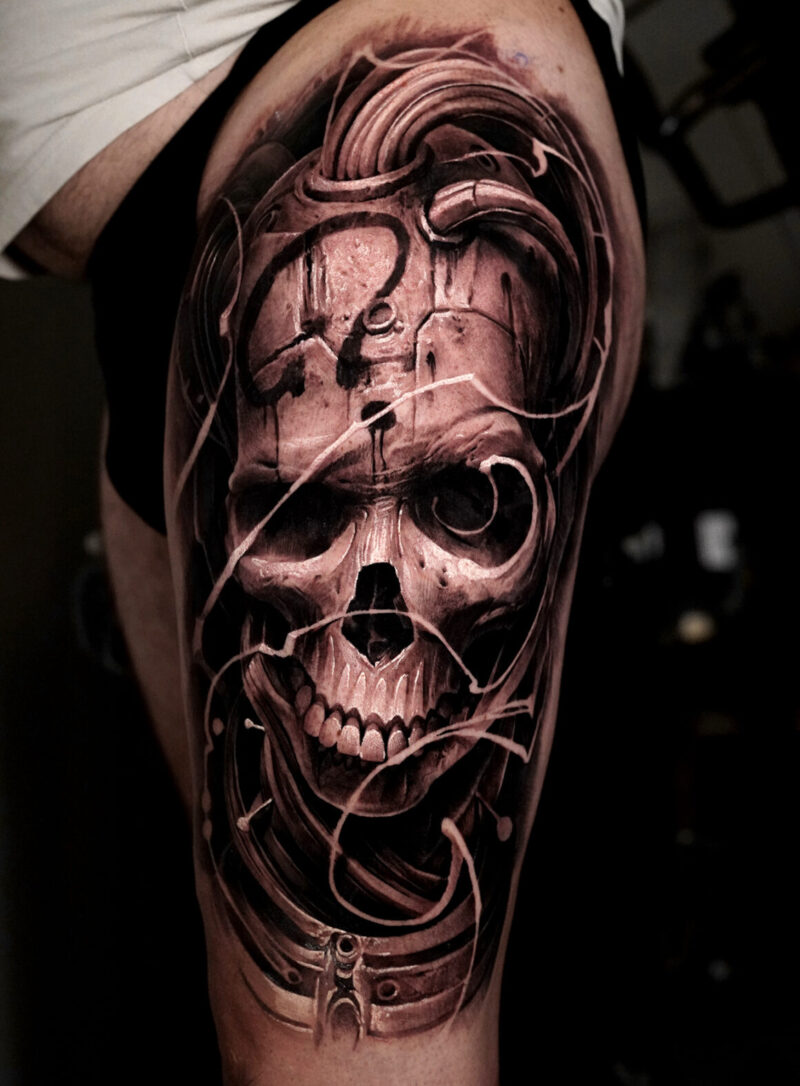 3D impact and multiple layers in the dark tattoos of Mr. Nobody ...