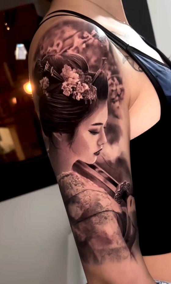 The timeless beauty of the geisha - Tattoo Life
