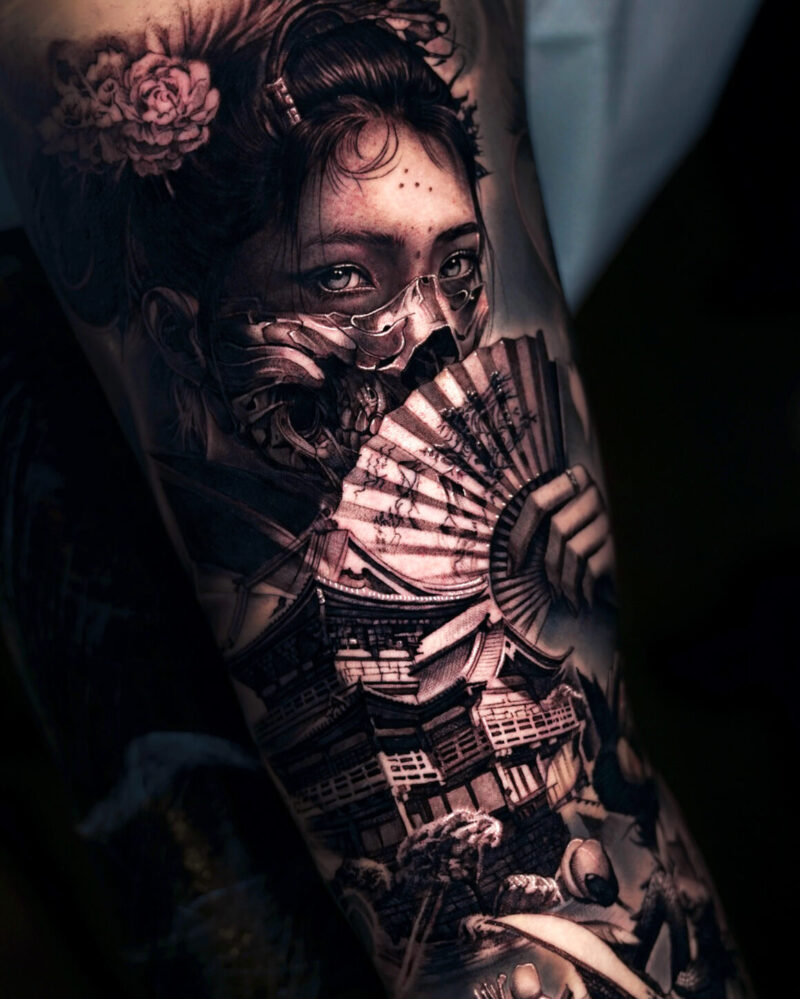 The timeless beauty of the geisha - Tattoo Life