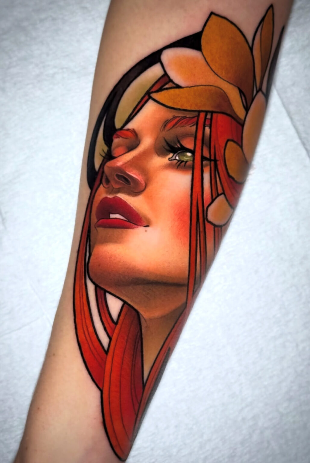 María Lavía, when Art Nouveau merges with NeoTrad ink - Tattoo Life